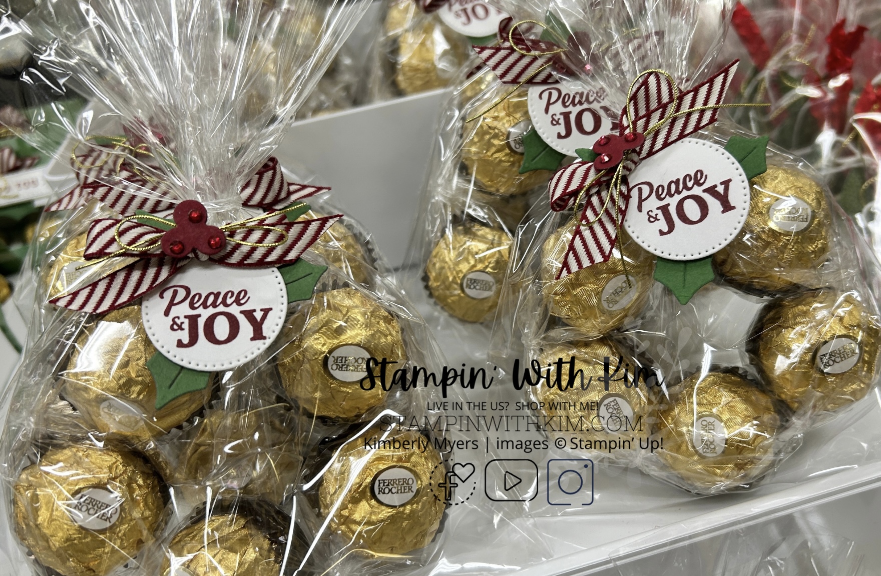 Craft Fair 2024 – Ferrero Rocher Wreaths – StampinWithKim.com